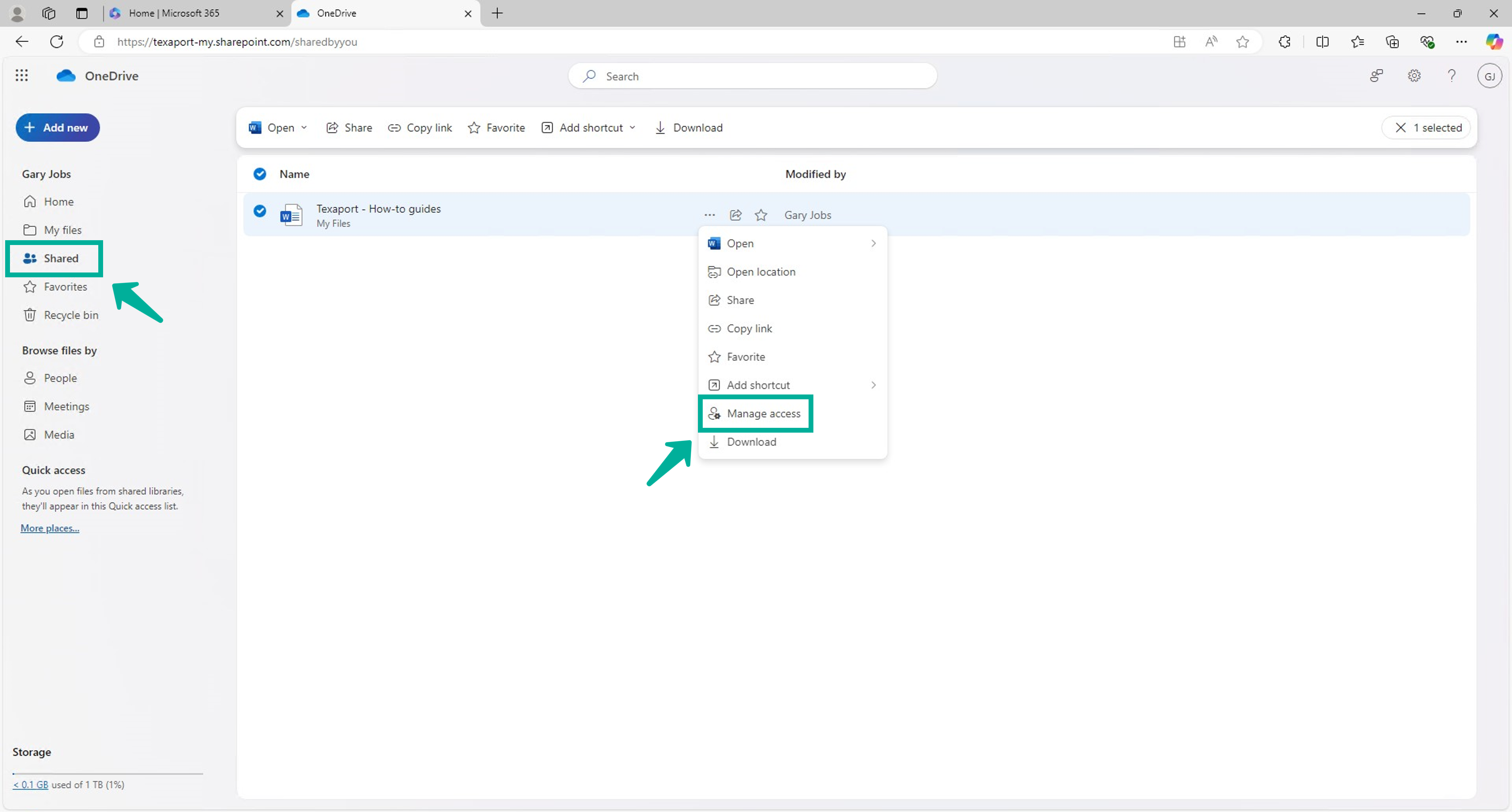 How to use OneDrive for secure file transfer | Texaport